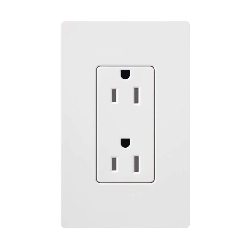 Contacto Doble Polarizado Claro Lutron Car-15-wh Decora - Home Toys